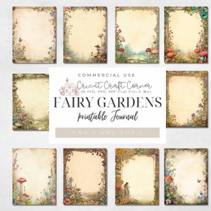 Printable Fairy Garden Journal Pages 8.5 X 11, DIY Junk Journal ...