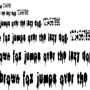 Bloody TTF Font Halloween Creepy Text Style With Dripping Blood Font ...