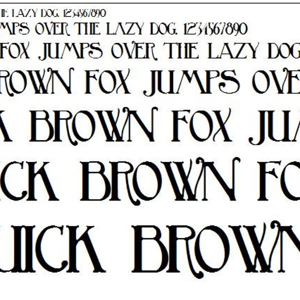 Tall Ttf Font - Etsy