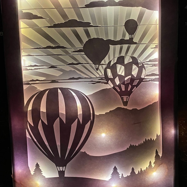 3d Hot Air Balloon - Etsy