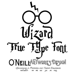 Magic Wizarding Font | TTF | True Type Font | Wizard Text Style Famous ...
