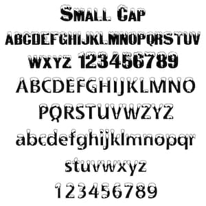 3 Pack of Snow Covered Fonts | Small Caps Ttf Snow Covered Font | All ...