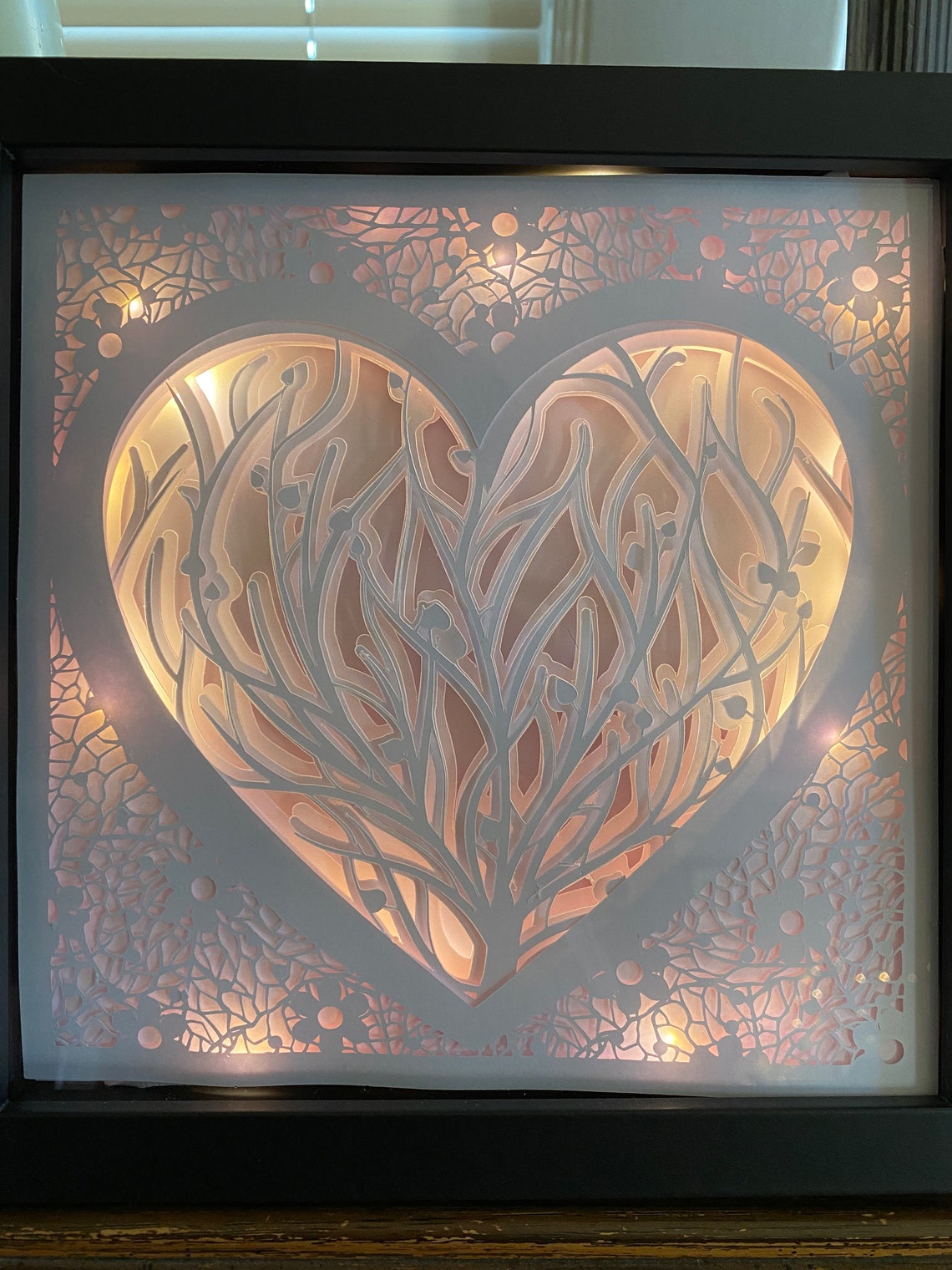 3D Heart Tree SVG Shadowbox Tree of Life Inside Heart Layered - Etsy