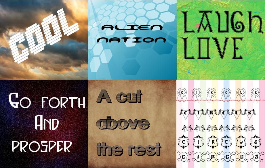 Over 999 Unique Text Styles Variety of True Type Fonts - Etsy