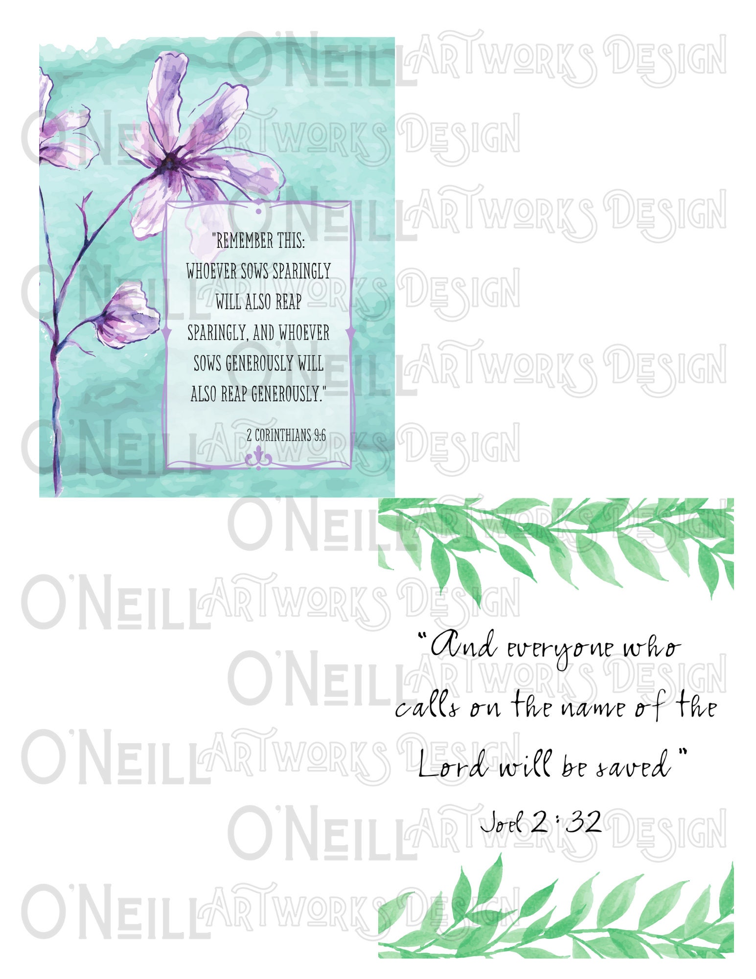 Printable Scripture Cards | Christian Greetings | Printable Inspiration ...