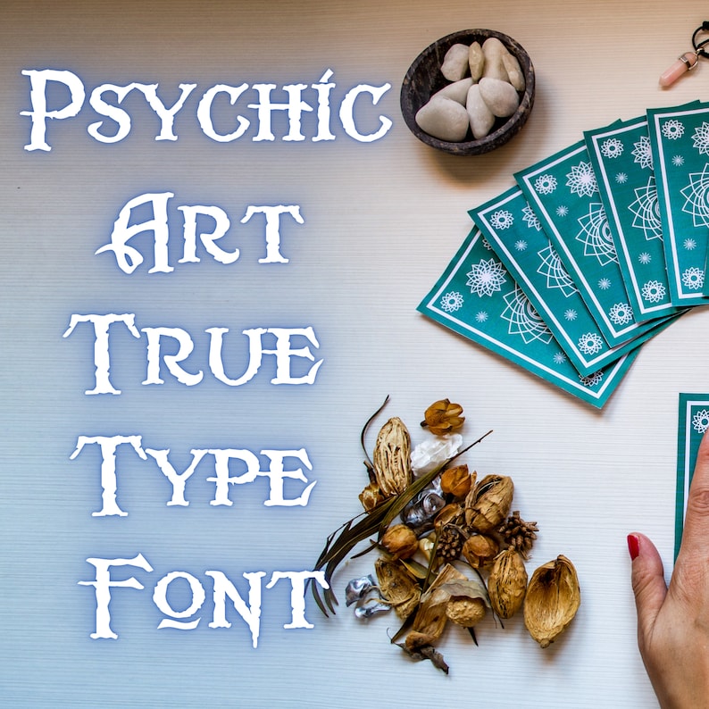 Vintage Handwritten True Type Font Perfect Pirate Psychic or - Etsy