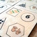 Wooden Number Puzzle With Animals and Shapes Handmade Wood Numeral and ...