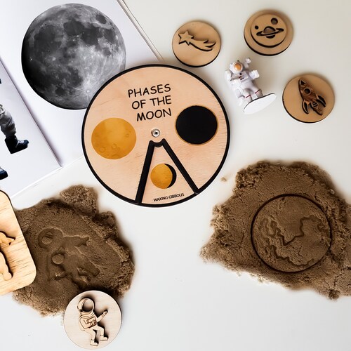 Wooden Phases of the Moon Montessori Toy Education Toy - Etsy