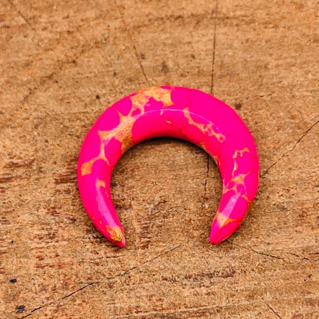 Organic Pink Turquoise Septum Tusk: Handmade Copper Pincher - Etsy