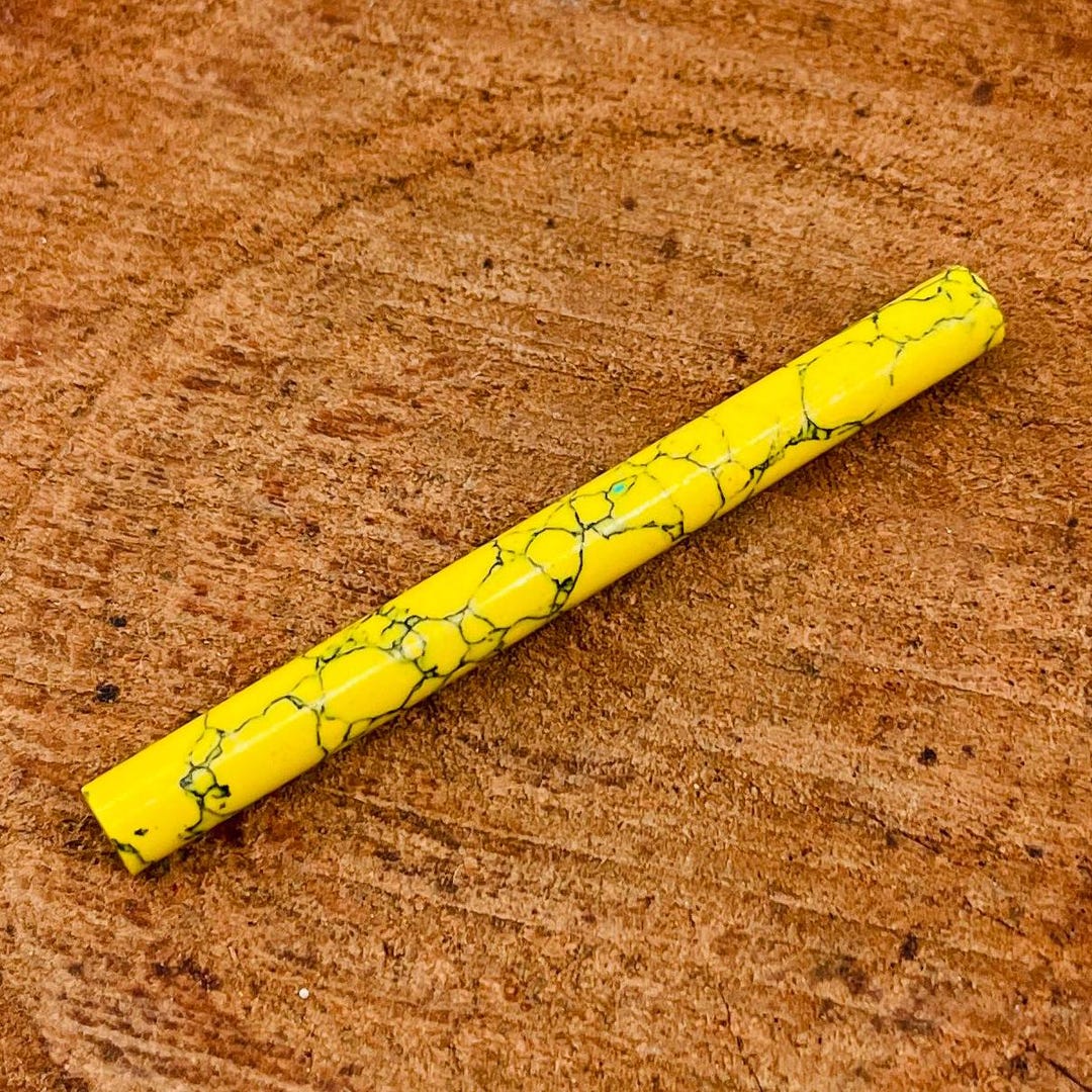Yellow Turquoise TUBE Tusk, Tribal Septum, Septum Pincher Jewelry ...