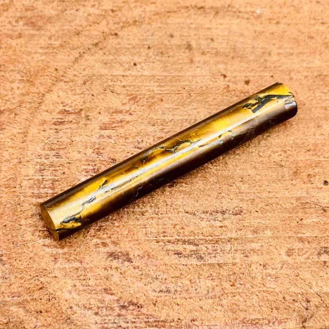 Natural TIGER EYE TUBE Spike Tusk, Tribal Septum, Septum Pincher ...