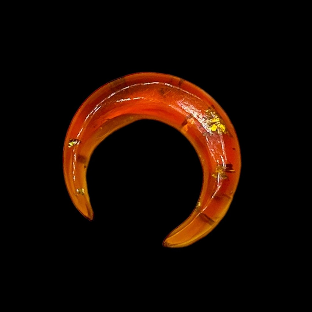 AMBER Septum Ring,organic Stone Pinchers, Septum Tusk,size :- (12g to ...