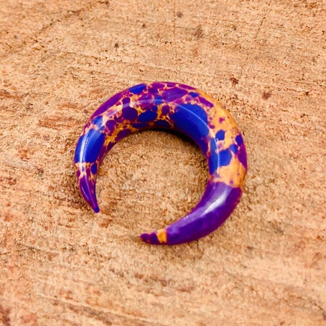 Organic Copper Purple Turquoise Septum Tusk, Tribal Septum, Septum ...