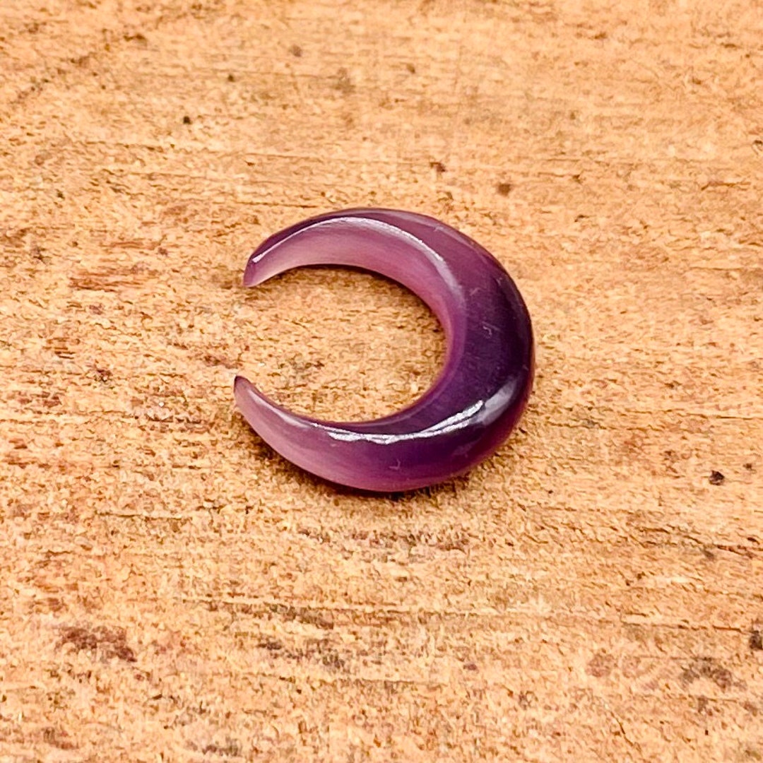Purple Cats Eye Stone Septum Tusk, Tribal Septum, Septum Pincher ...