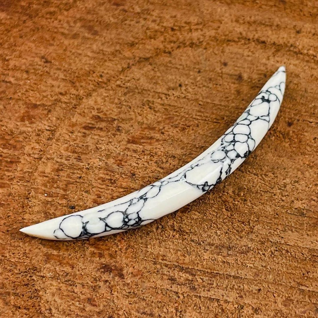 Howlite CURVED Spike Tusk, Tribal Septum, Septum Pincher Jewelry ...