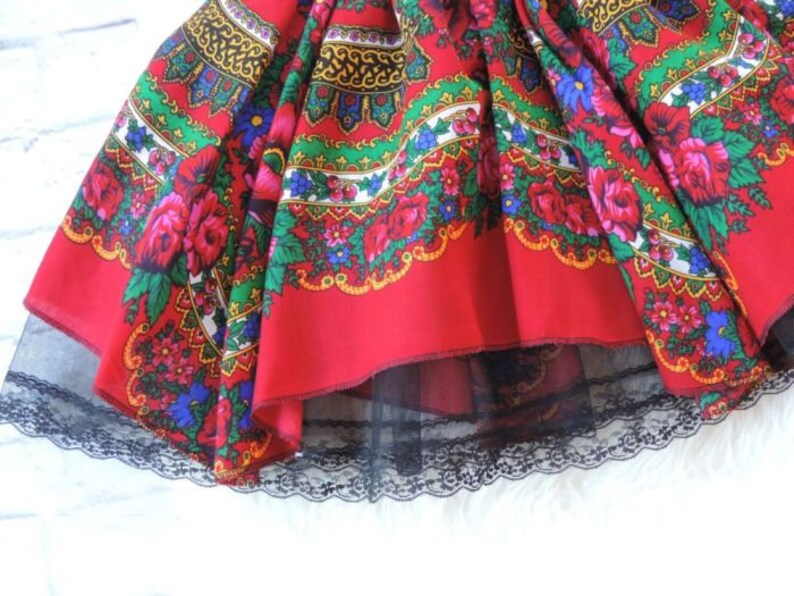 Traditional Polish Folk Skirt Highlander cleo - Etsy