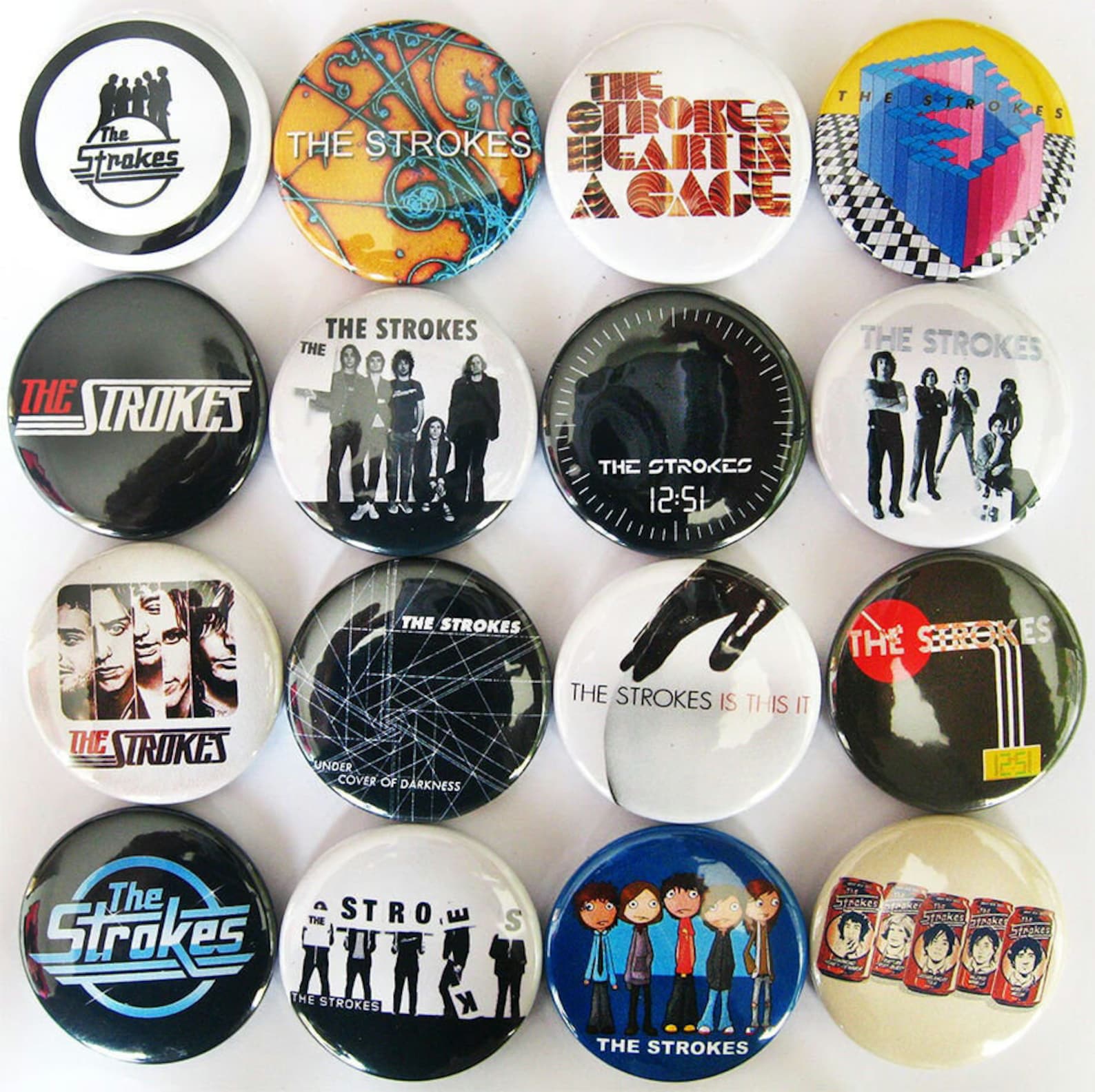 Britpop, Rock, Alt, Gothic Band Badges to Choose From Drop-down Menu ...