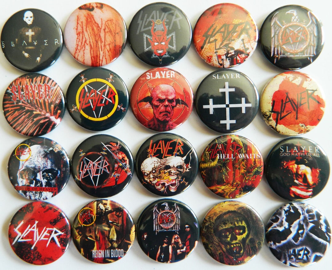 Thrash Metal Band Badges to Choose From Drop-down Menu 1 - Etsy