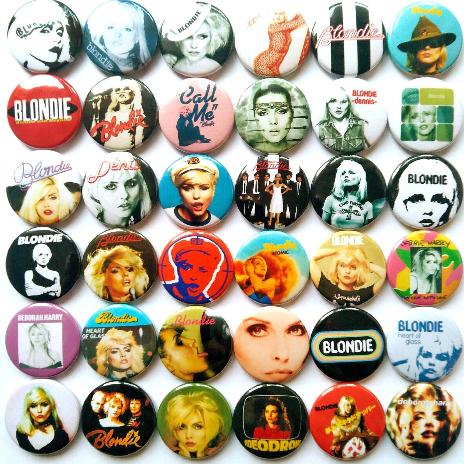 Punk Rock Band Badges to Choose From Drop-down Menu 1 Inch/25mm Pinback ...