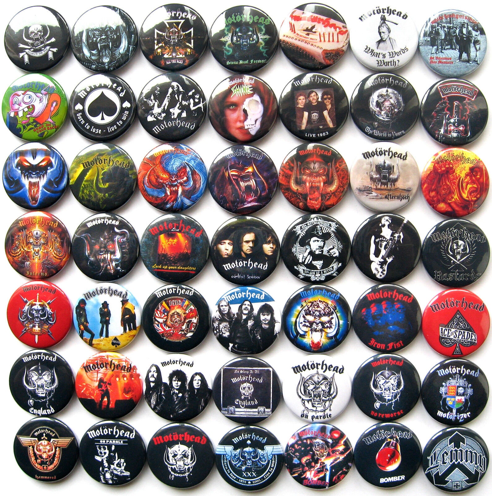 More Heavy Metal Band Badges to Choose From Drop-down Menu 1 Inch/25mm ...