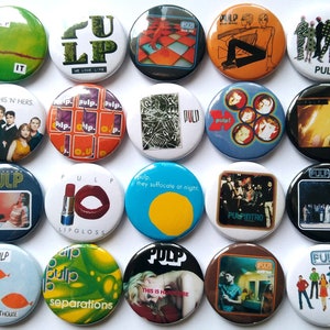 Britpop, Rock, Alt, Gothic Band Badges to Choose From Drop-down Menu ...