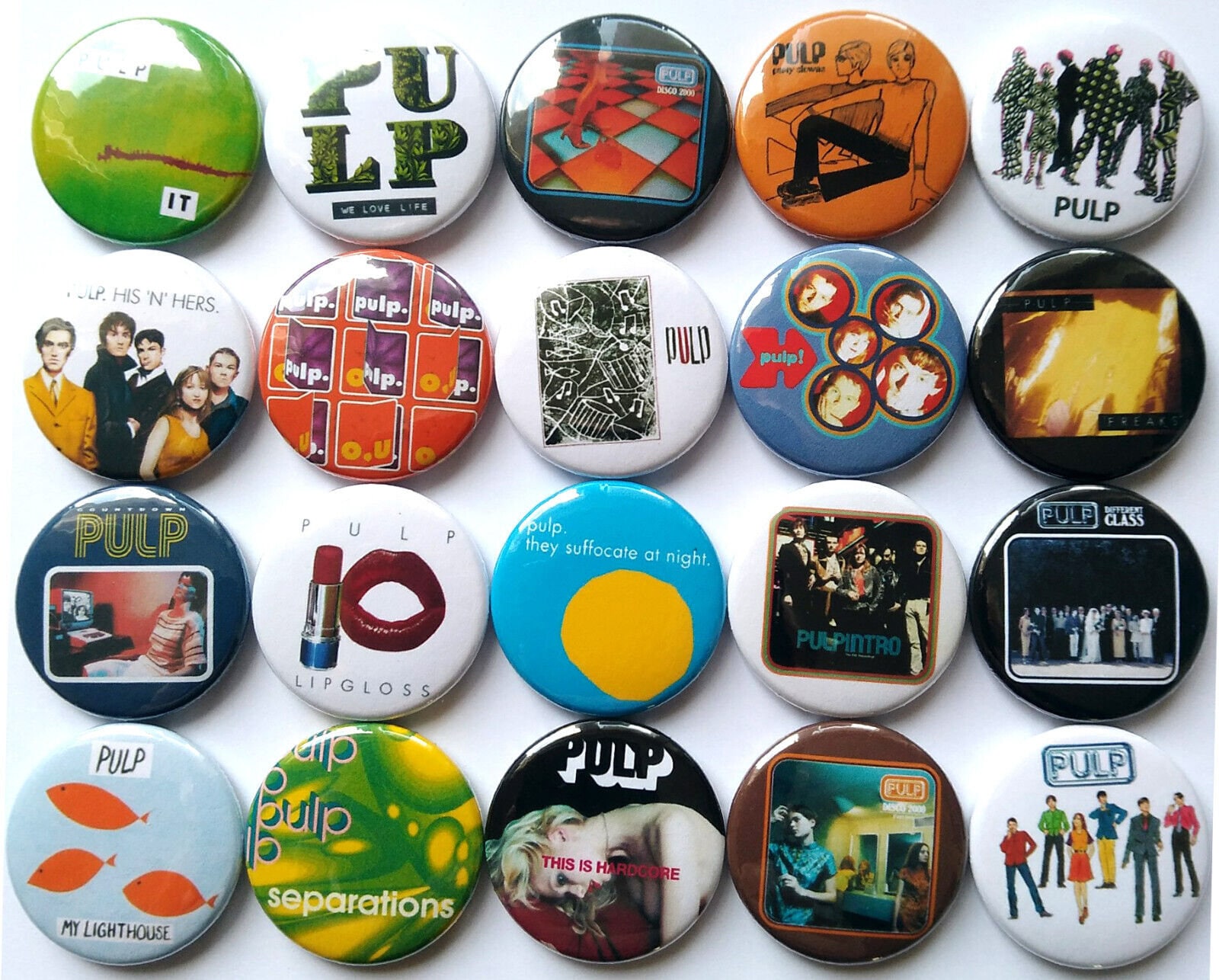 Britpop, Rock, Alt, Gothic Band Badges to Choose From Drop-down Menu ...