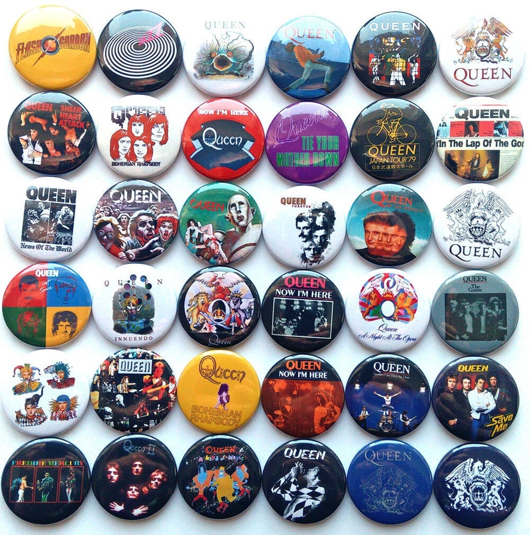 Classic Rock Band Badges to Choose From Drop-down Menu - 1 Inch/25mm ...