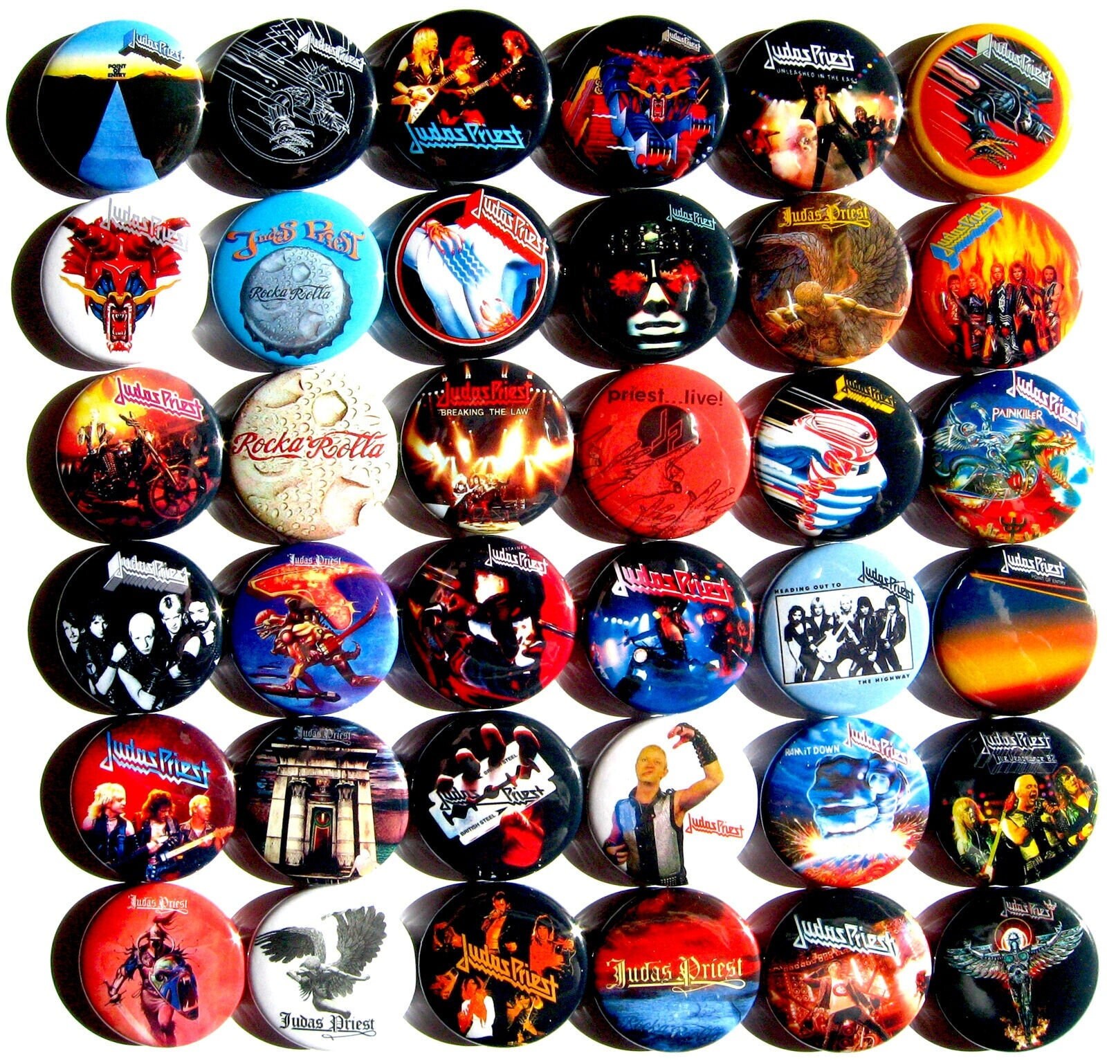 Heavy Metal Band Badges to Choose From Drop-down Menu 1 Inch/25mm ...