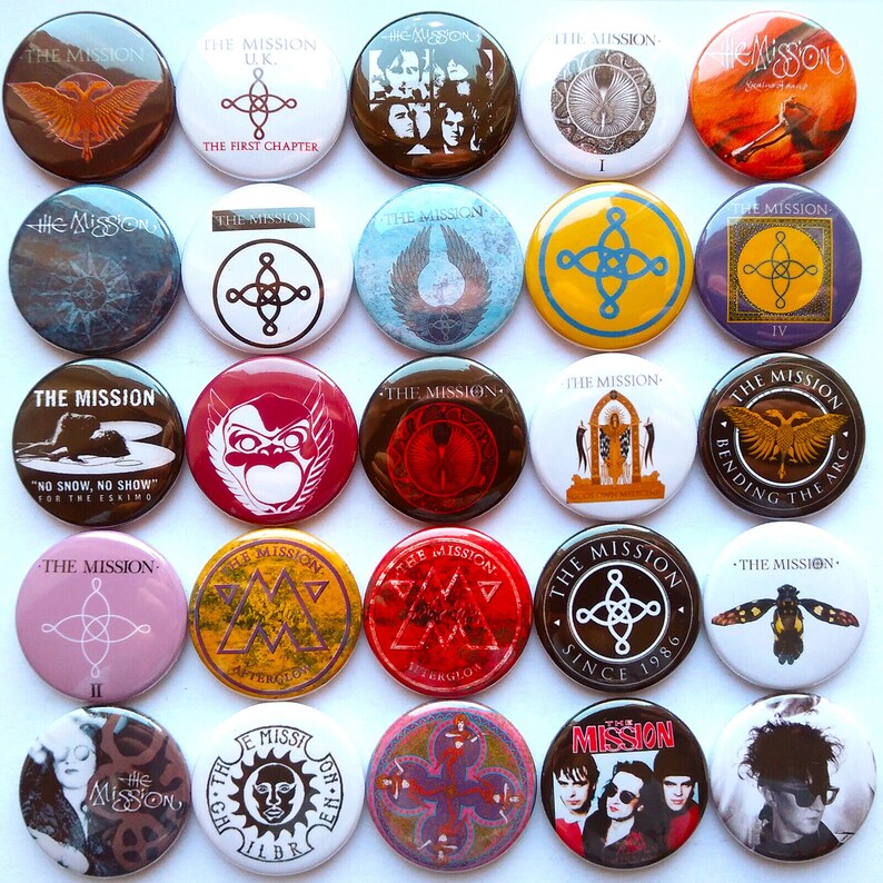 Britpop, Rock, Alt, Gothic Band Badges to Choose From Drop-down Menu ...