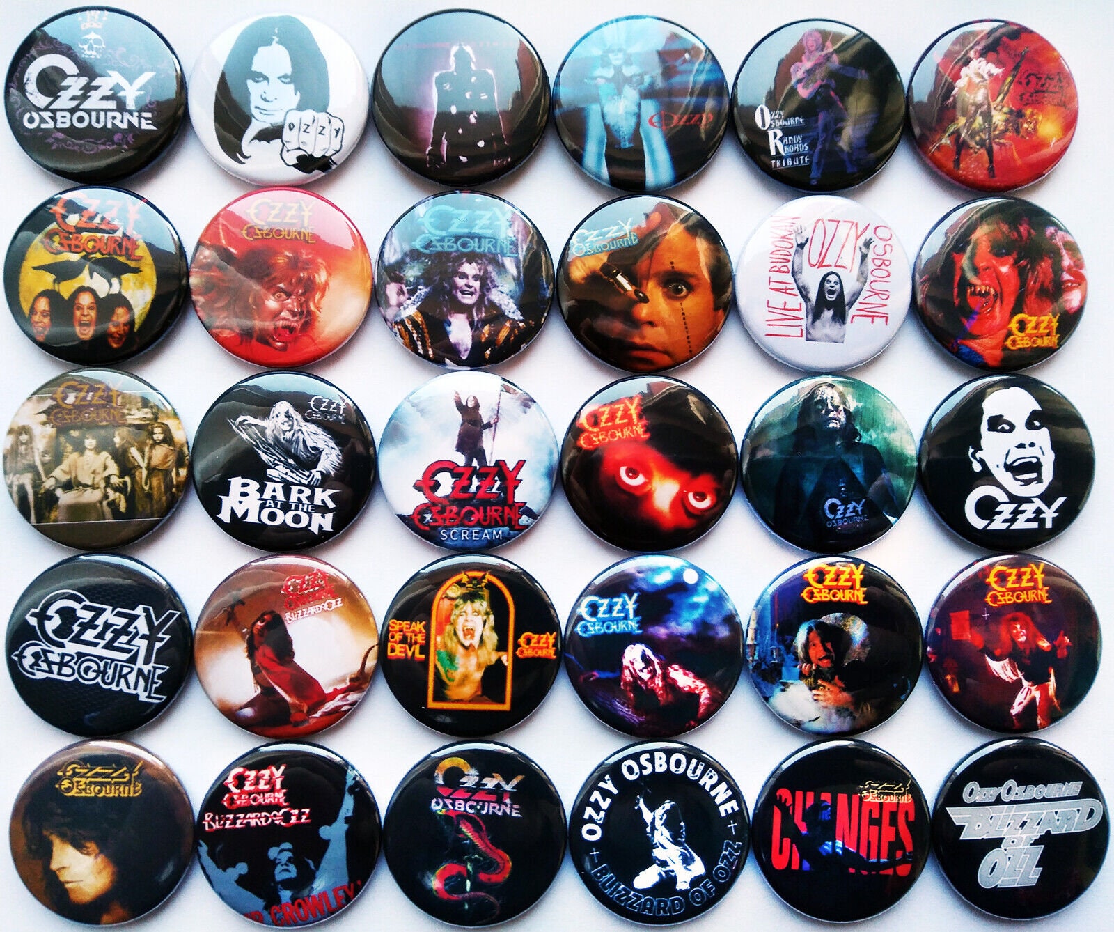 More Heavy Metal Band Badges to Choose From Drop-down Menu 1 Inch/25mm ...