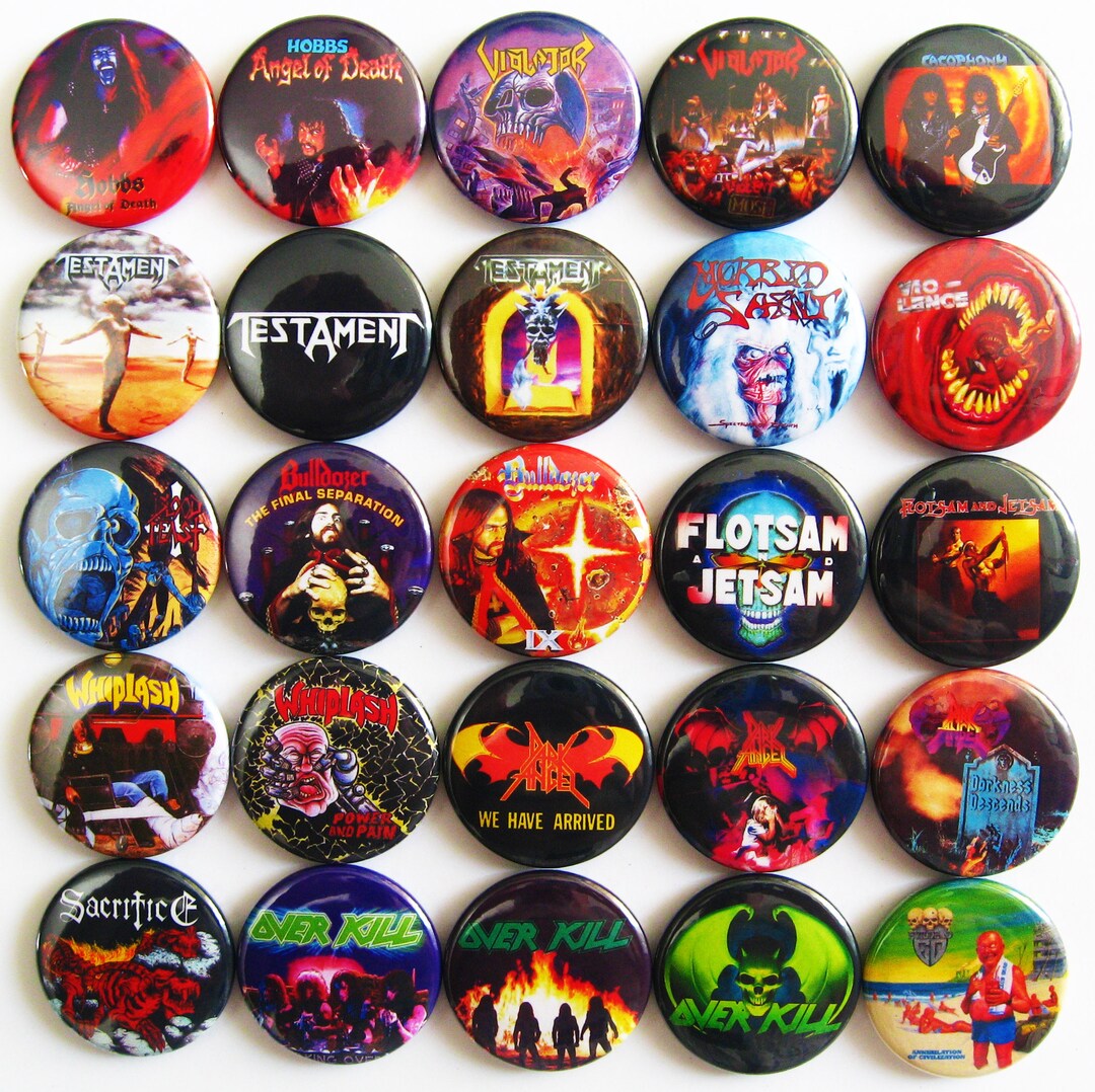 TESTAMENT OVERKILL WHIPLASH Dark Angel Violator Cacophony Hobbs Angel ...