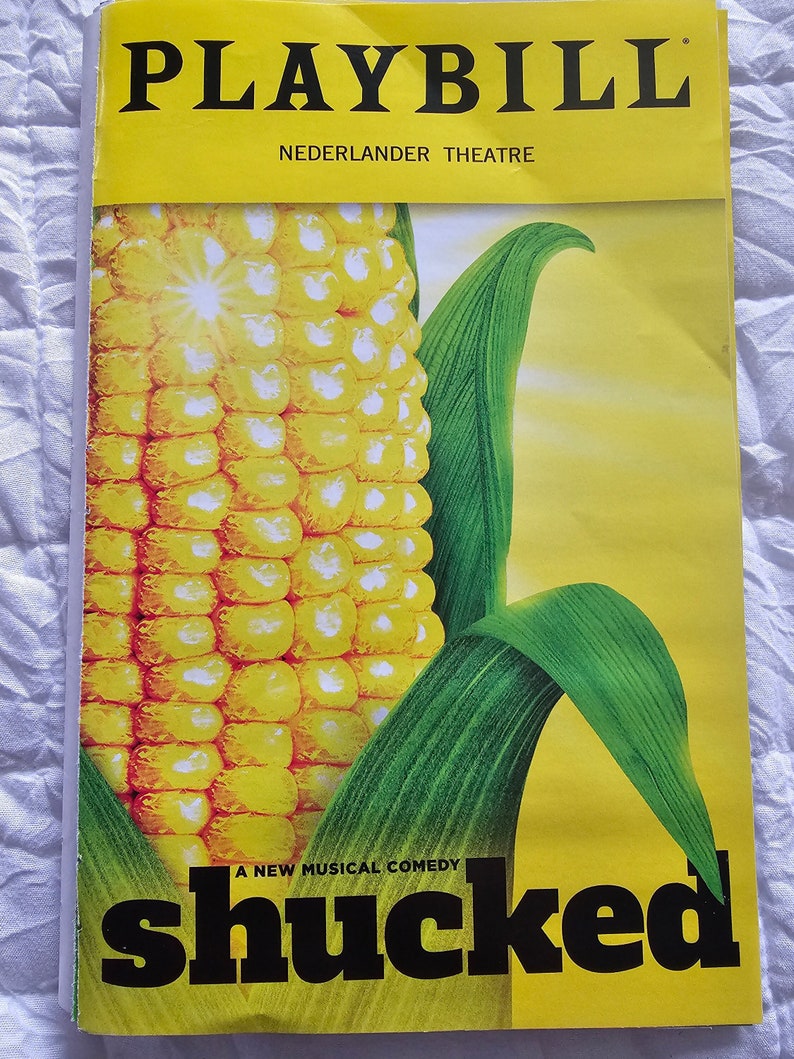 Shucked Musical Comedy Playbill Wristlet Repurposed Broadway Pouch ...