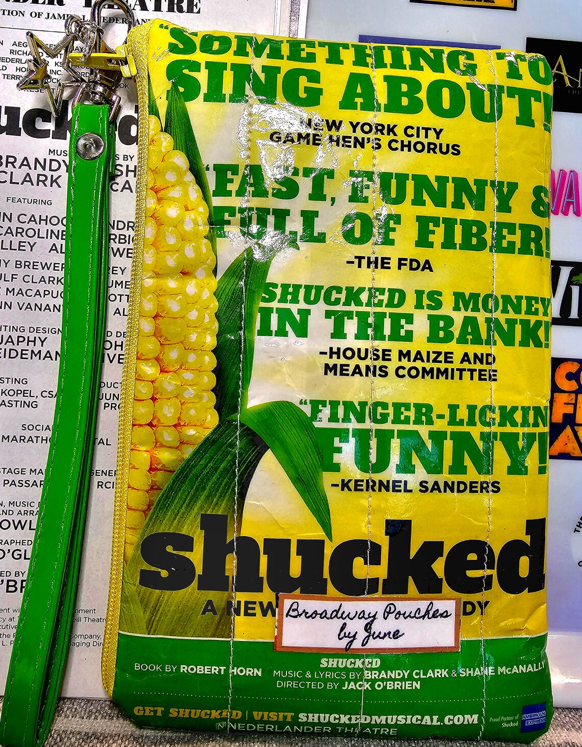 Shucked Musical Comedy Playbill Wristlet Repurposed Broadway Pouch ...