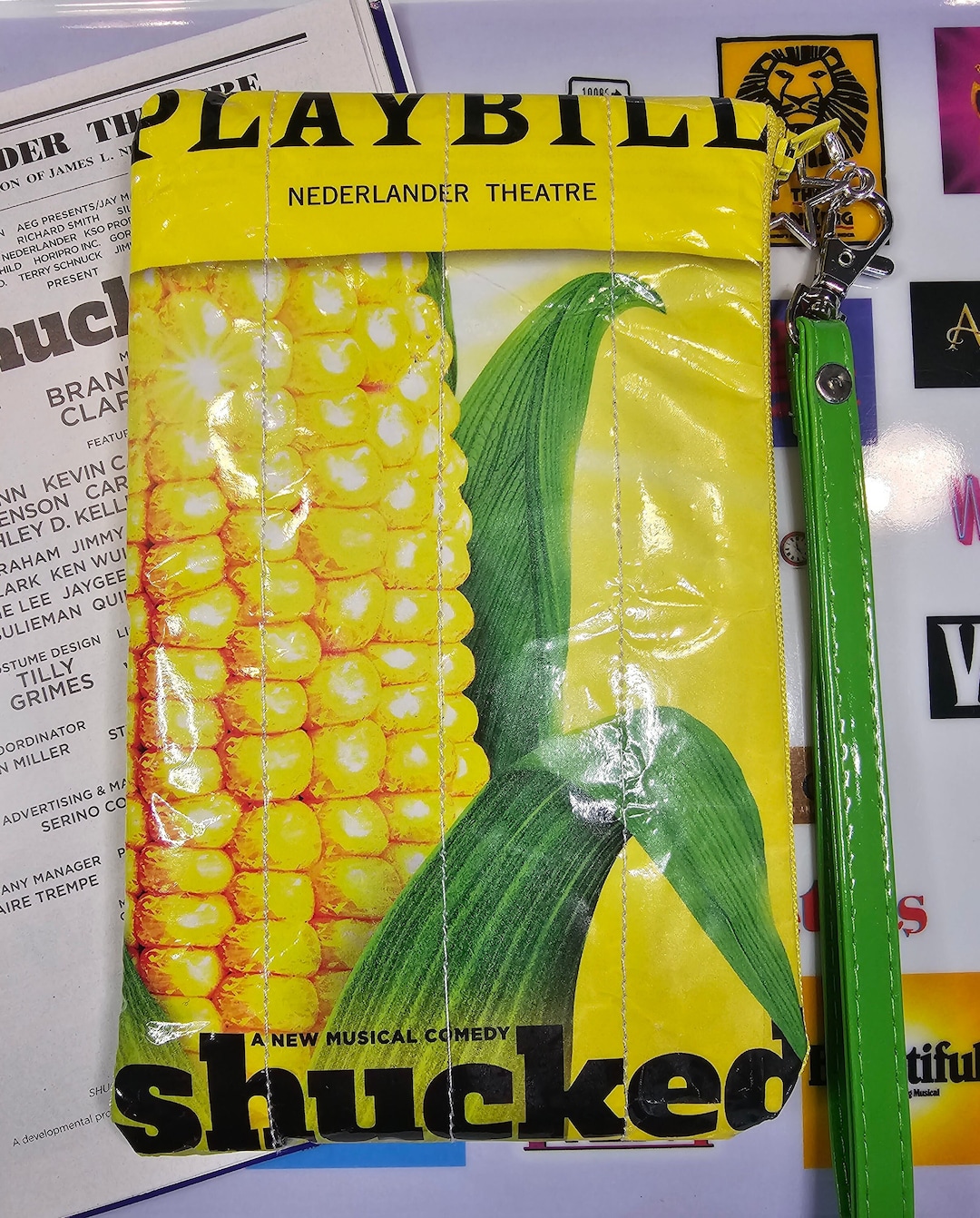 Shucked Musical Comedy Playbill Wristlet Repurposed Broadway Pouch ...