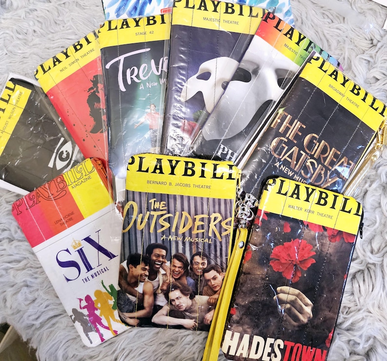Repurposed Broadway Playbill Wristlet Pouch: Theatre Gift - Etsy
