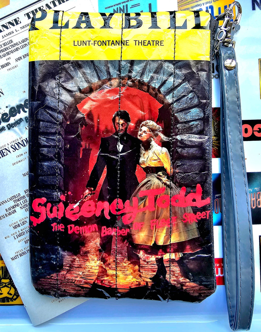 Sweeney Todd Playbill Wristlet Repurposed Broadway Pouch.broadway ...