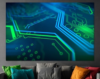 computer chip wall art