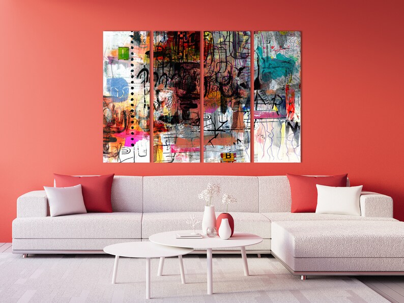 Abstract Collage Art Abstract Background From Colorful - Etsy