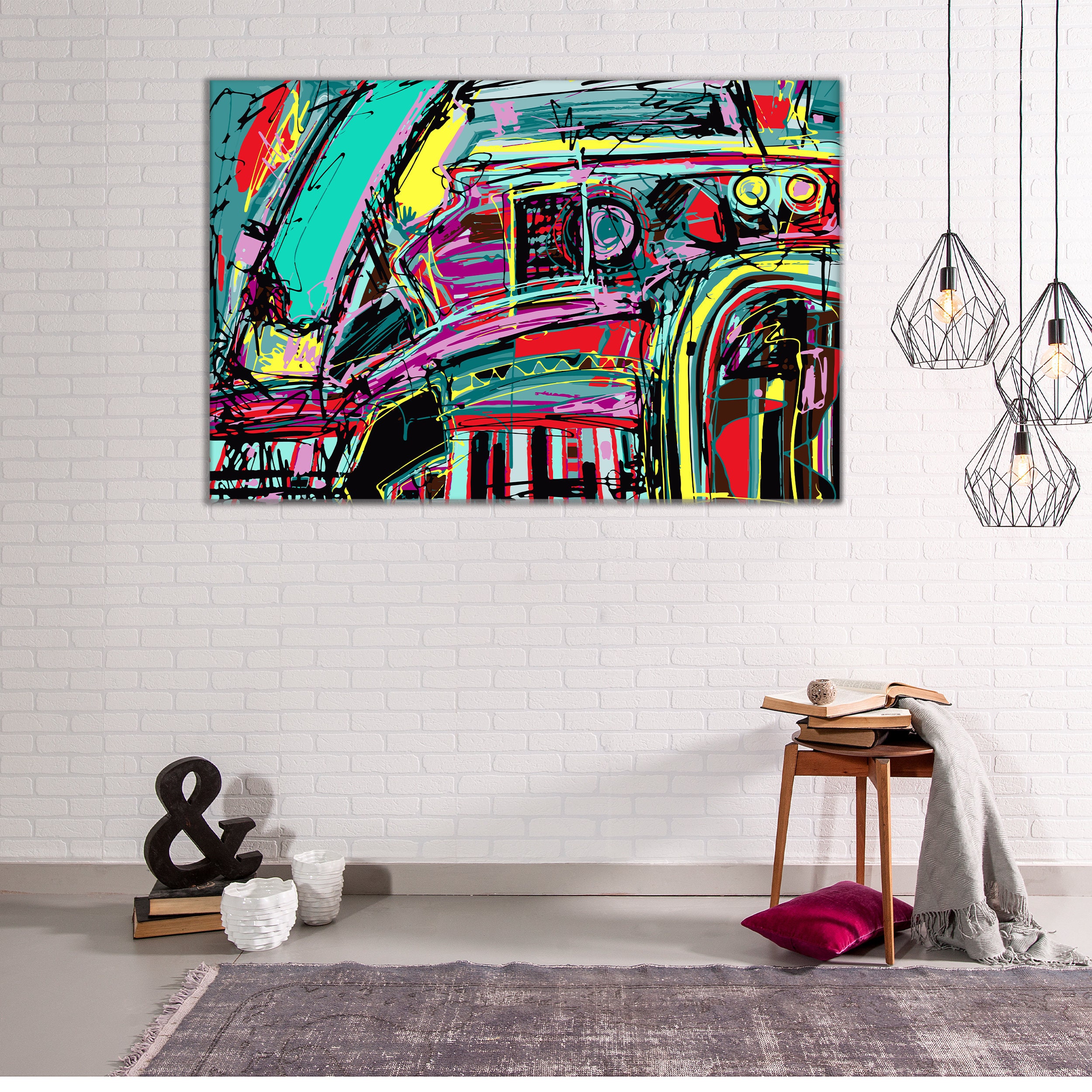 Street Art Abstract Graffiti,graffiti Canvas,graffiti Wall Art,modern ...