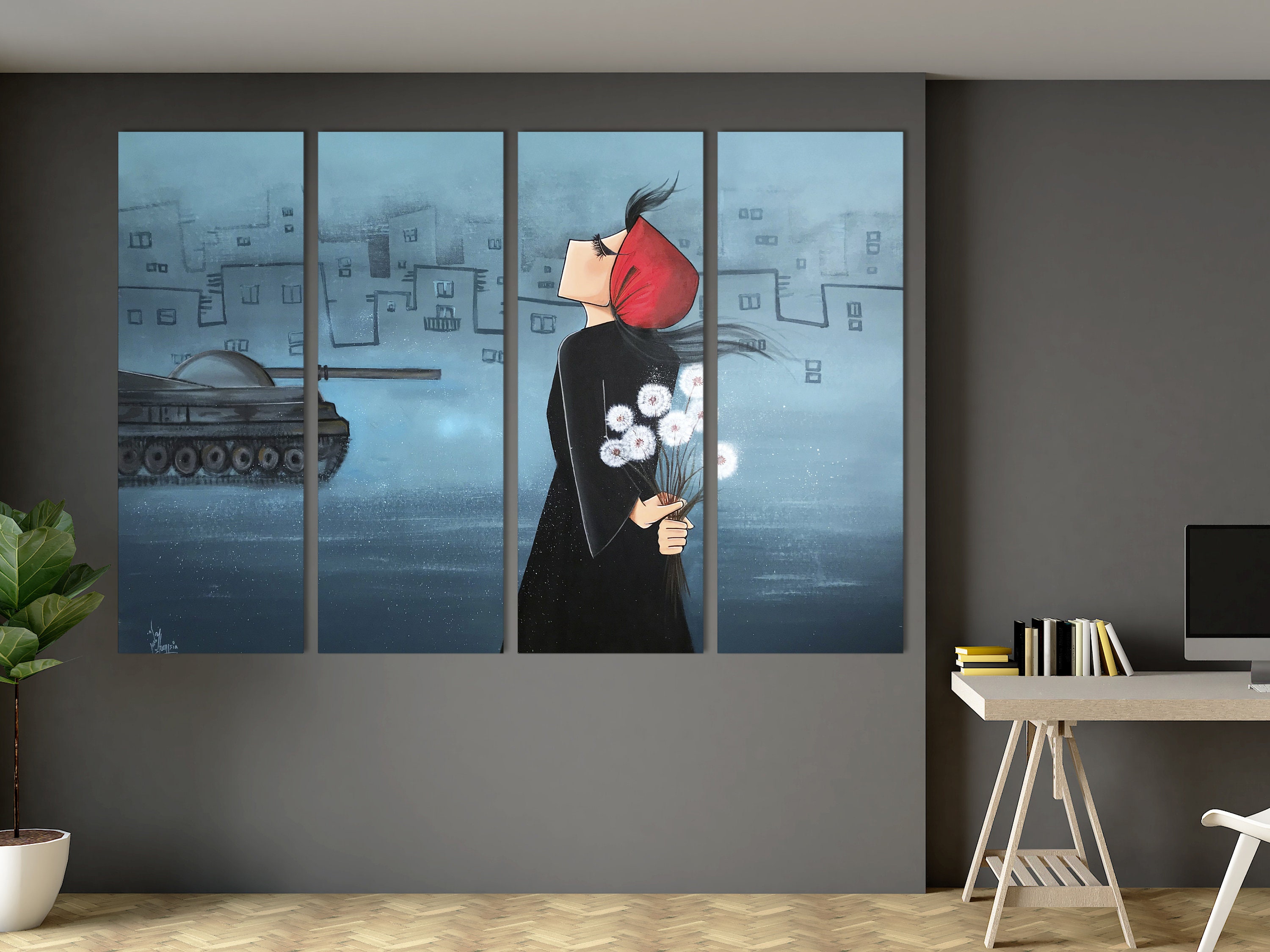 Military Wall Art Army Tank Art Horror History Art War - Etsy