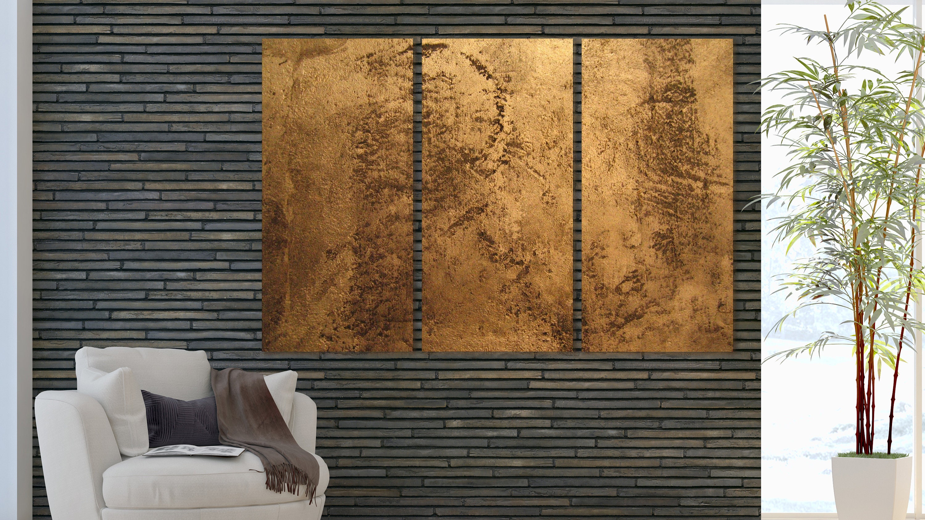 Oxidized Copper Canvas Print Wall Art Rusty Texture Patten Copper ...