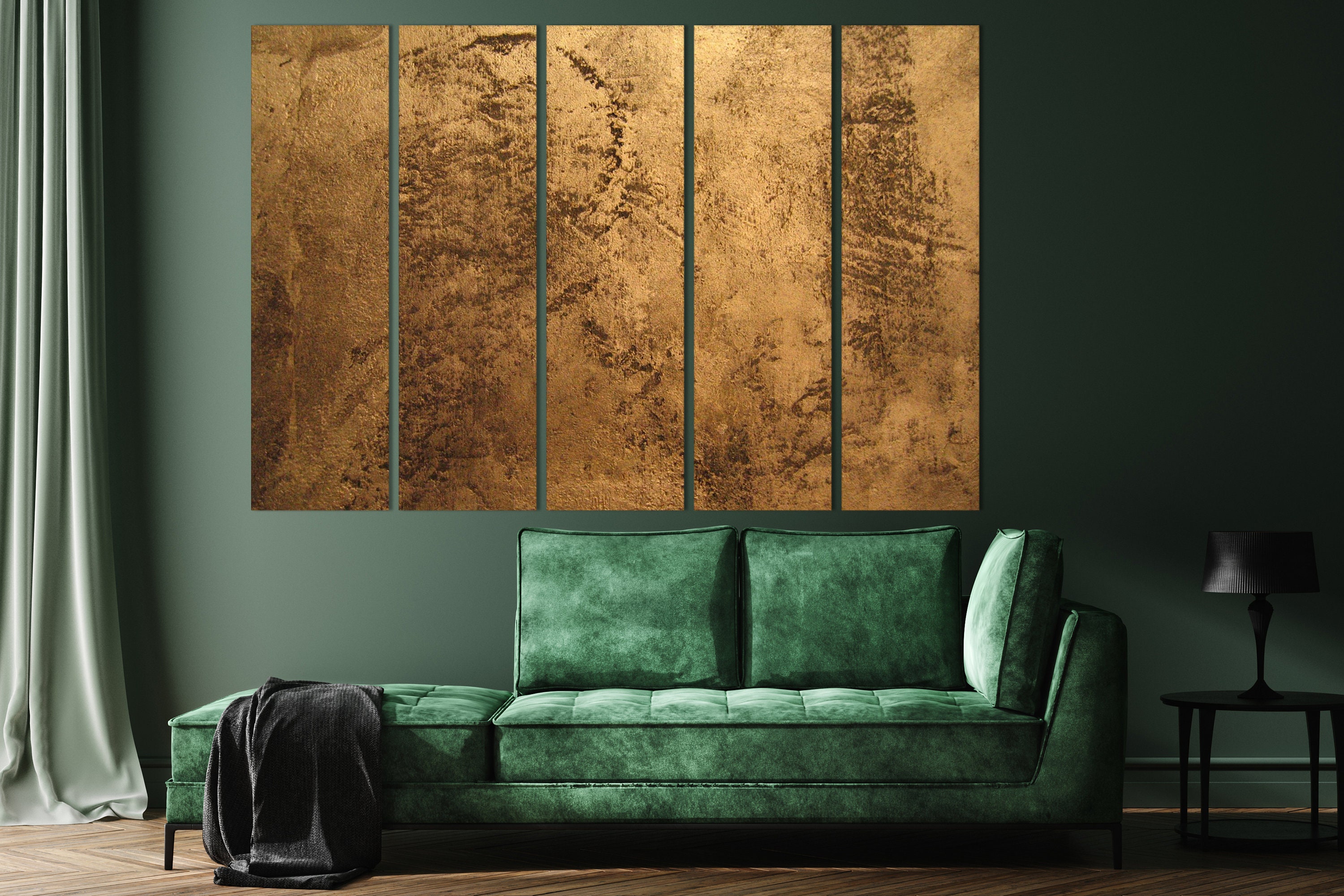 Oxidized Copper Canvas Print Wall Art Rusty Texture Patten Copper ...