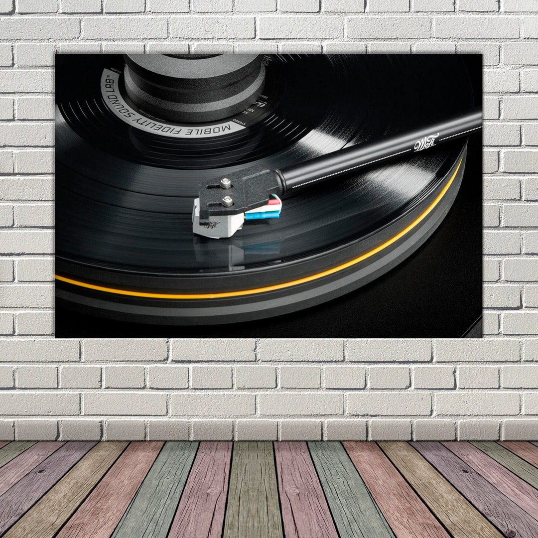 Classical Music Wall Art , Retro Vinyl Player Canvas Wall Art , Stylish ...
