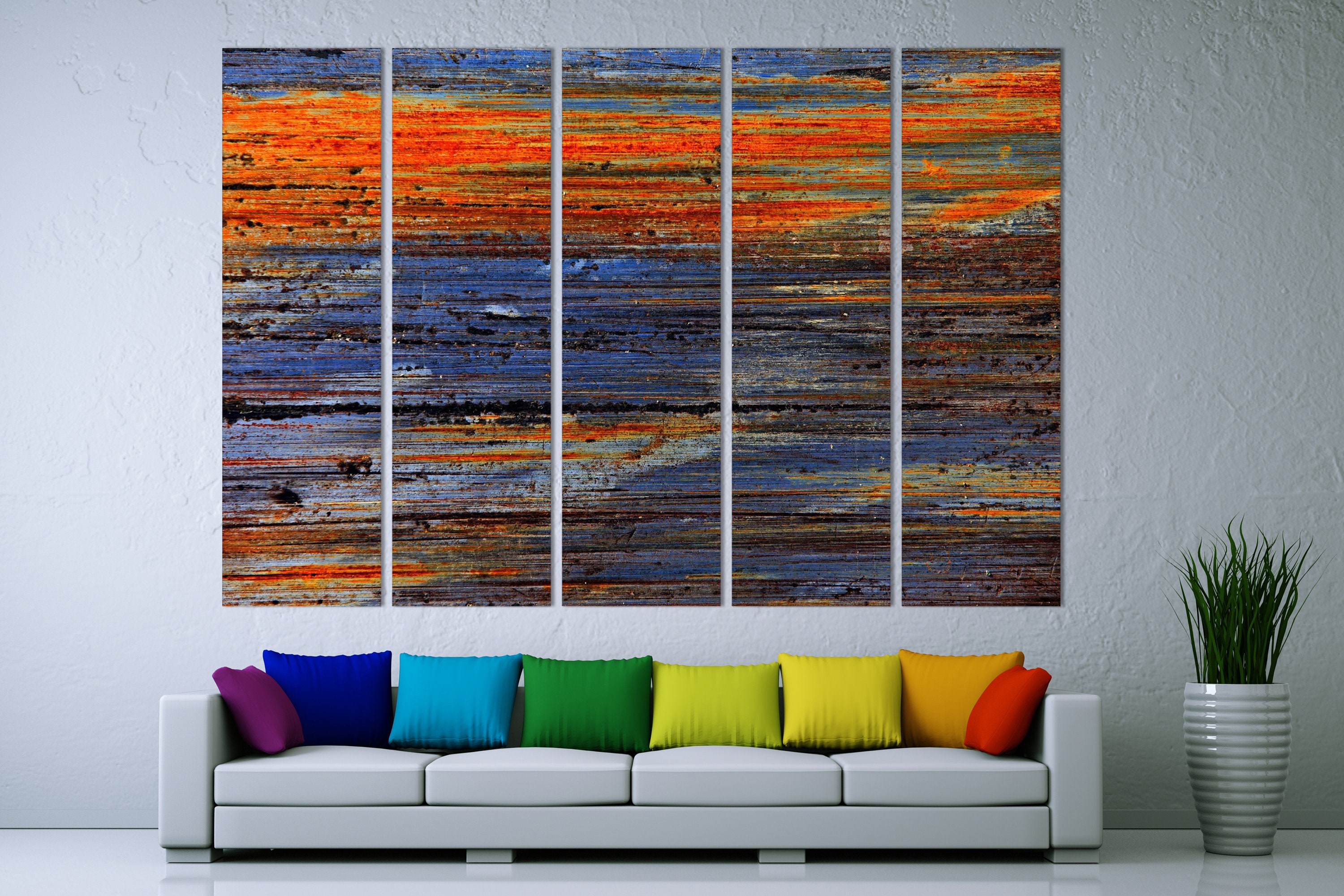 Old Copper Wall Art Colored Old Copper Rusty Texture Patten - Etsy