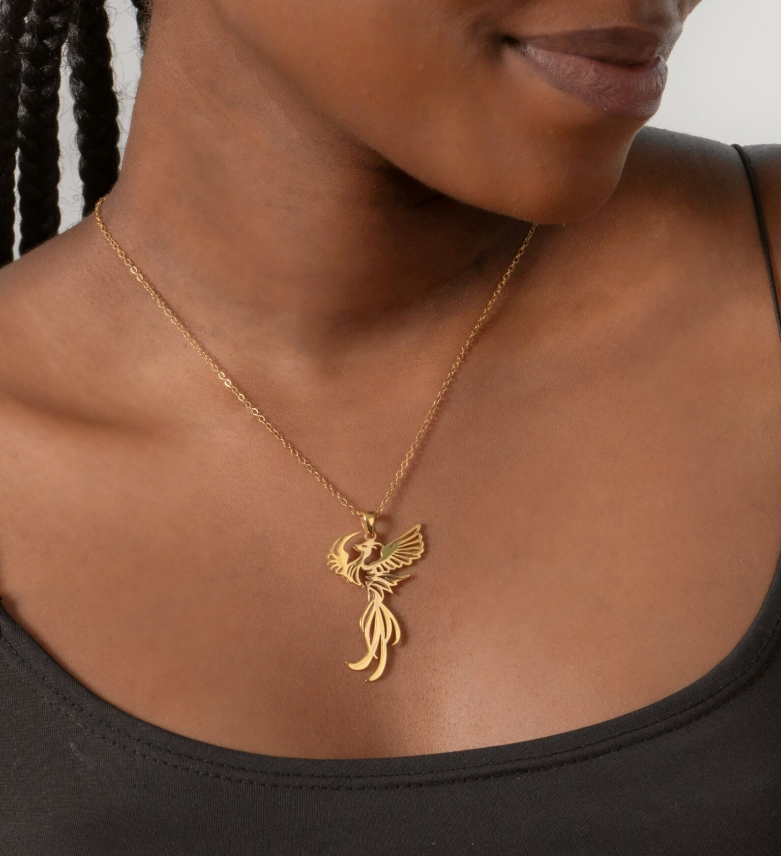 Silver Phoenix Necklace Phoenix Pendant Mythology Jewelry - Etsy