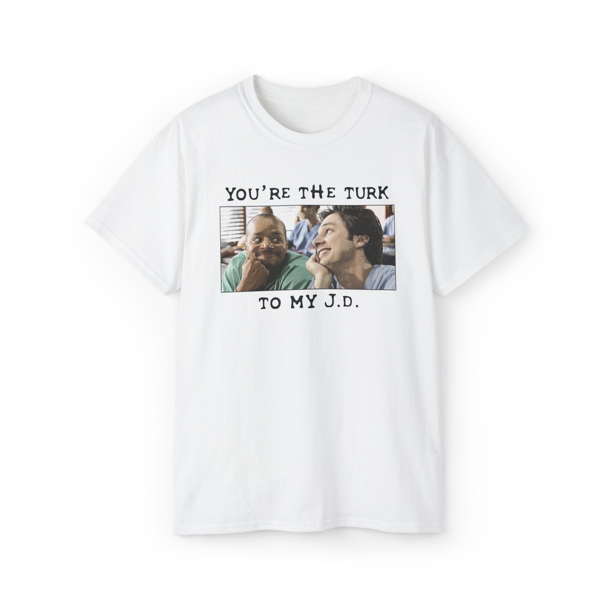 Scrubs TV Show Turk & JD Friendship Graphic Tee - Celebrate the ...