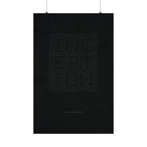 Inception Maze Design Movie Poster Dive Into the Mind-bending ...