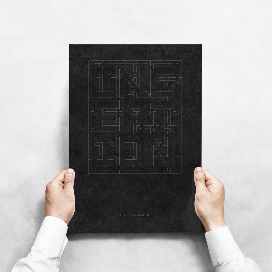 Inception Maze Design Movie Poster - Dive Into the Mind-bending ...