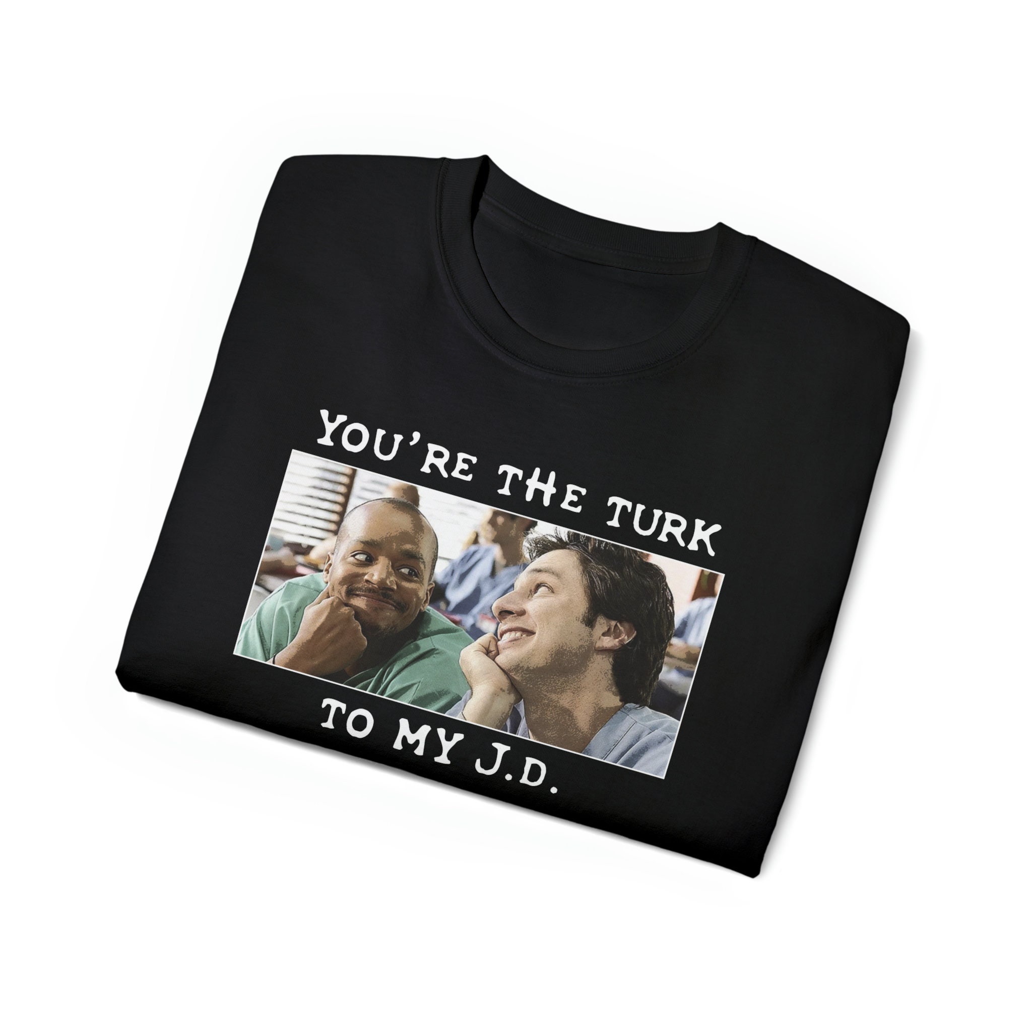 Scrubs TV Show Turk & JD Friendship Graphic Tee - Celebrate the ...