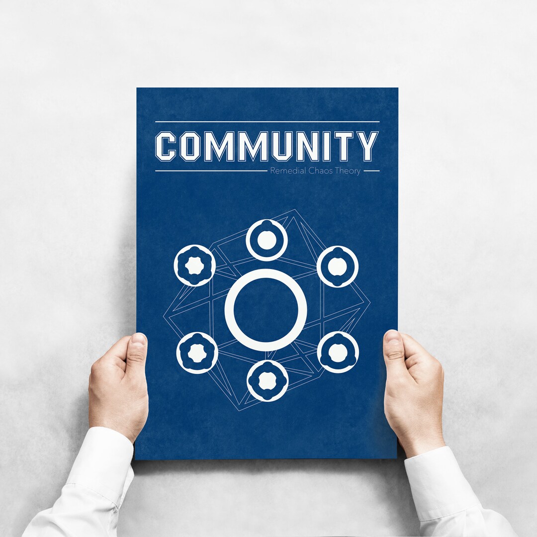 Community TV Show Remedial Chaos Theory Poster - Relive the Hilarious ...